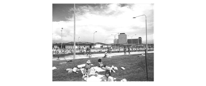 The Olympic swimming centre, Woden Town Centre, opened for the 1971 ...